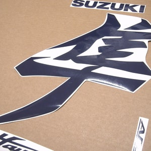 Suzuki Hayabusa 2021 Custom Navy (dark) Blue Color Decals Set Stickers ...