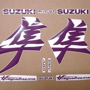 Suzuki Hayabusa 2021 - Onwards Custom Purple Color Decals Set Stickers ...
