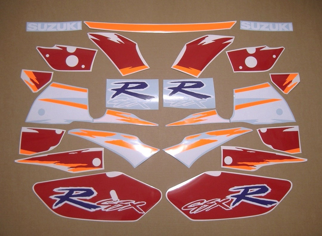 Suzuki GSXR 600W 1992-1993 Complete Replacement Decal Set Replica ...