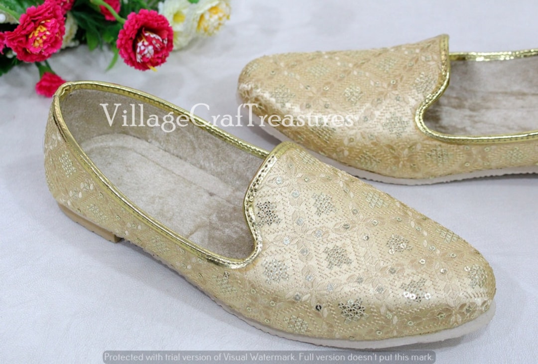 Men's Punjabi Jutti for Wedding Loafer Traditional Handmade Ethnic ...