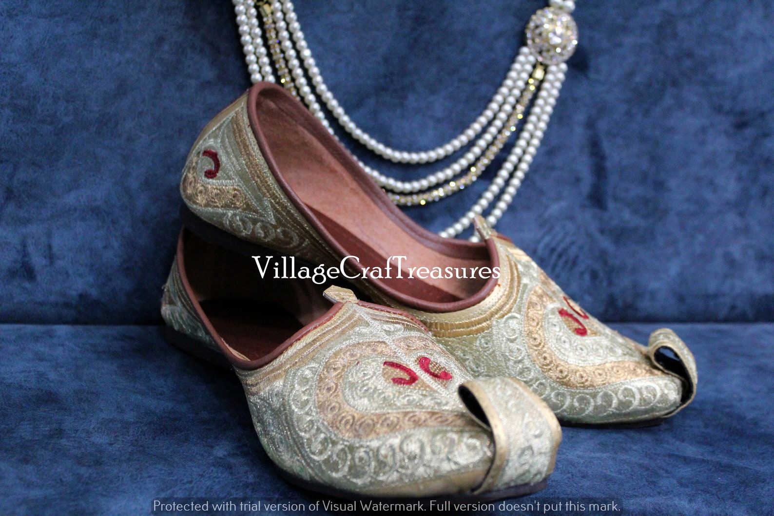 Gold Khussa Punjabi Jutti for Men Mojari Shoes for Men Khussa - Etsy