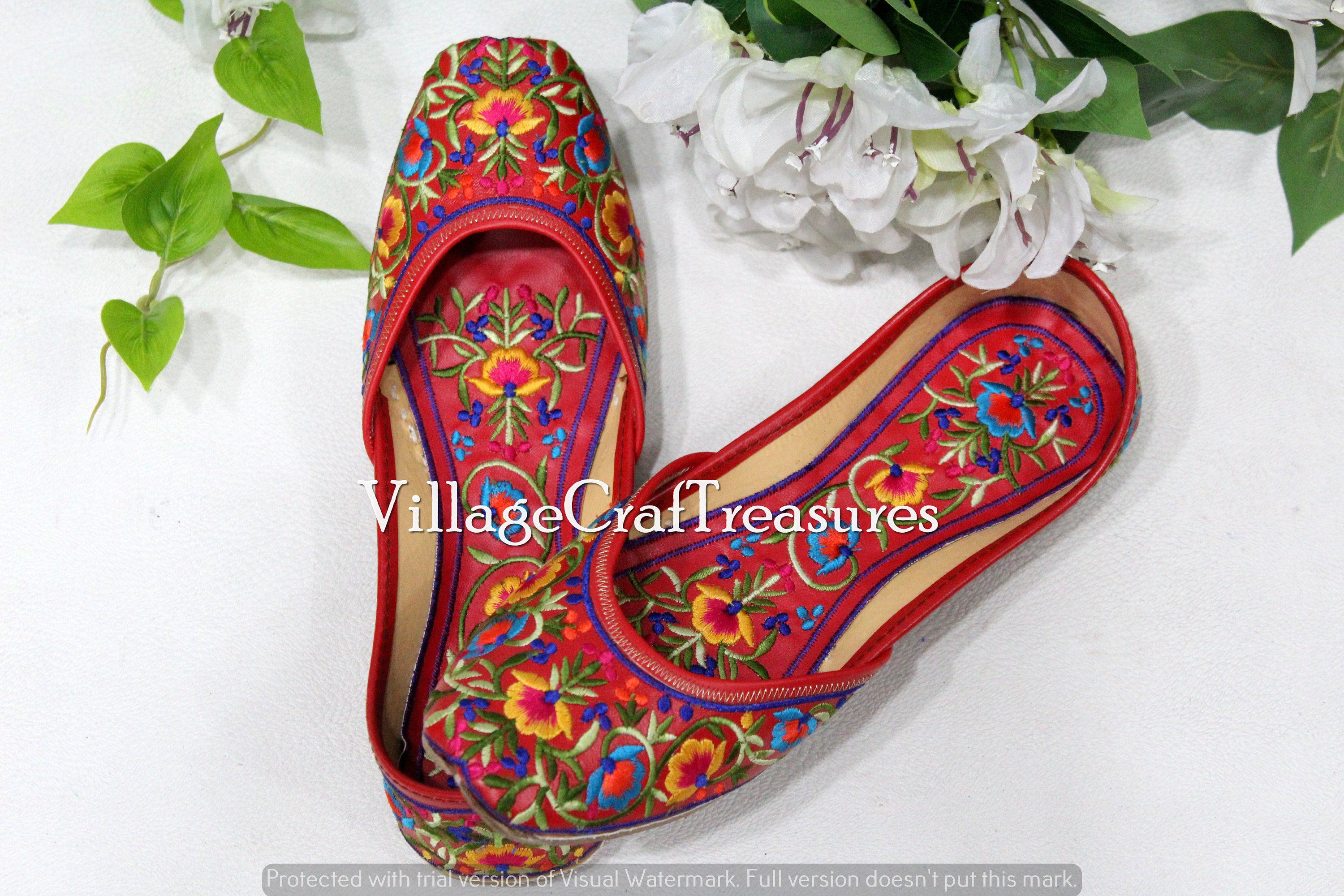 Punjabi Jutti Mojari Shoes Rajasthani Jutti Khussa Shoes Jutti | Etsy