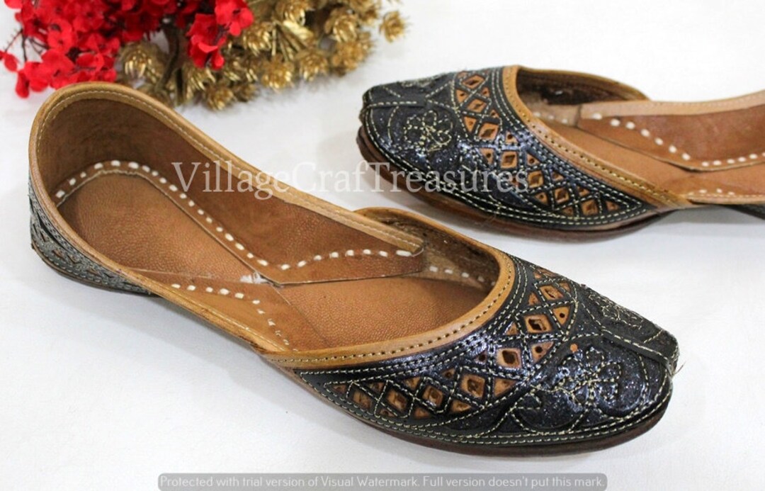 Punjabi Shoes Indian Jutti Ethnic Shoes Handmade Shoes Punjabi - Etsy