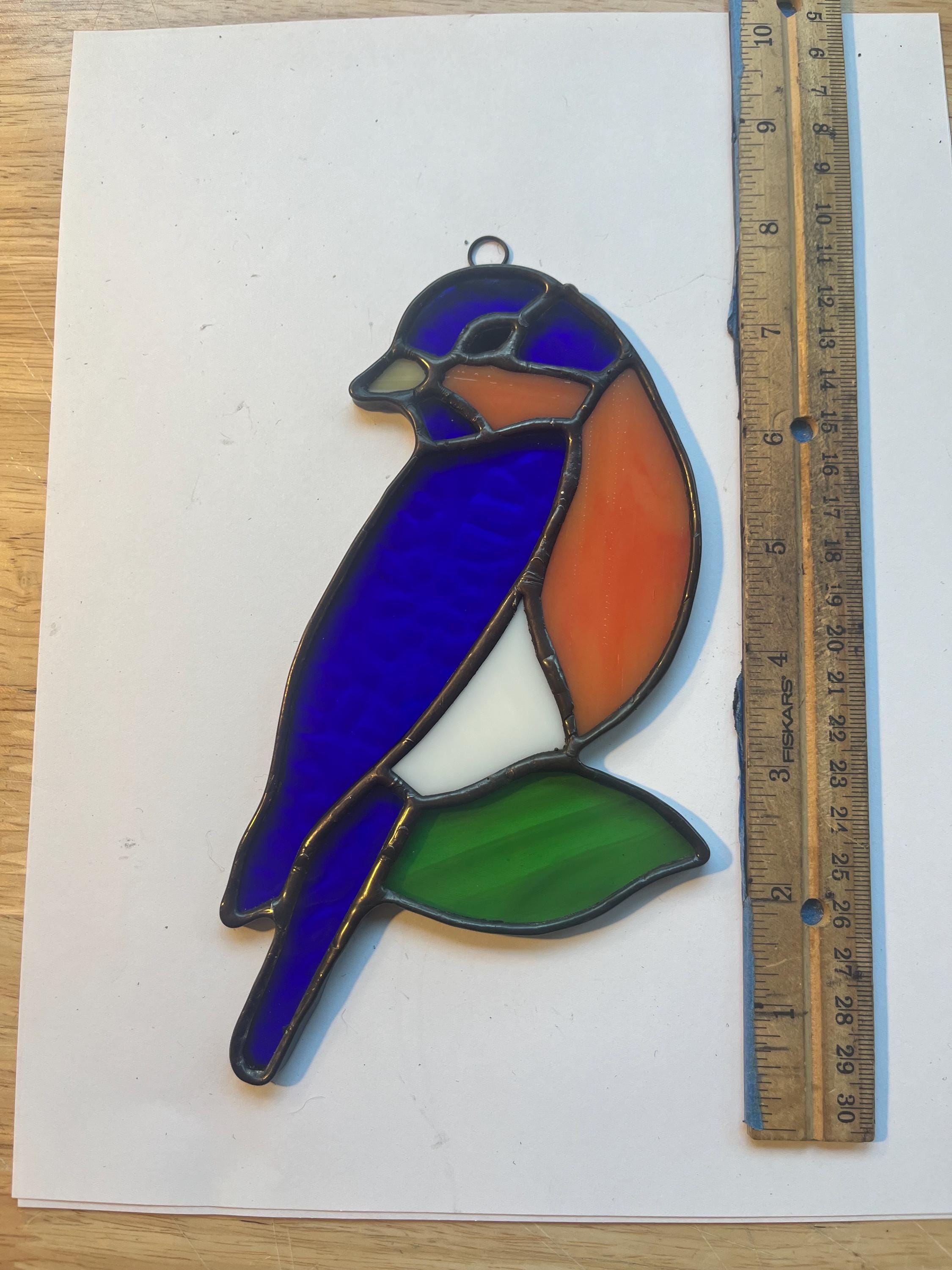 Stained Glass Bluebird - Etsy