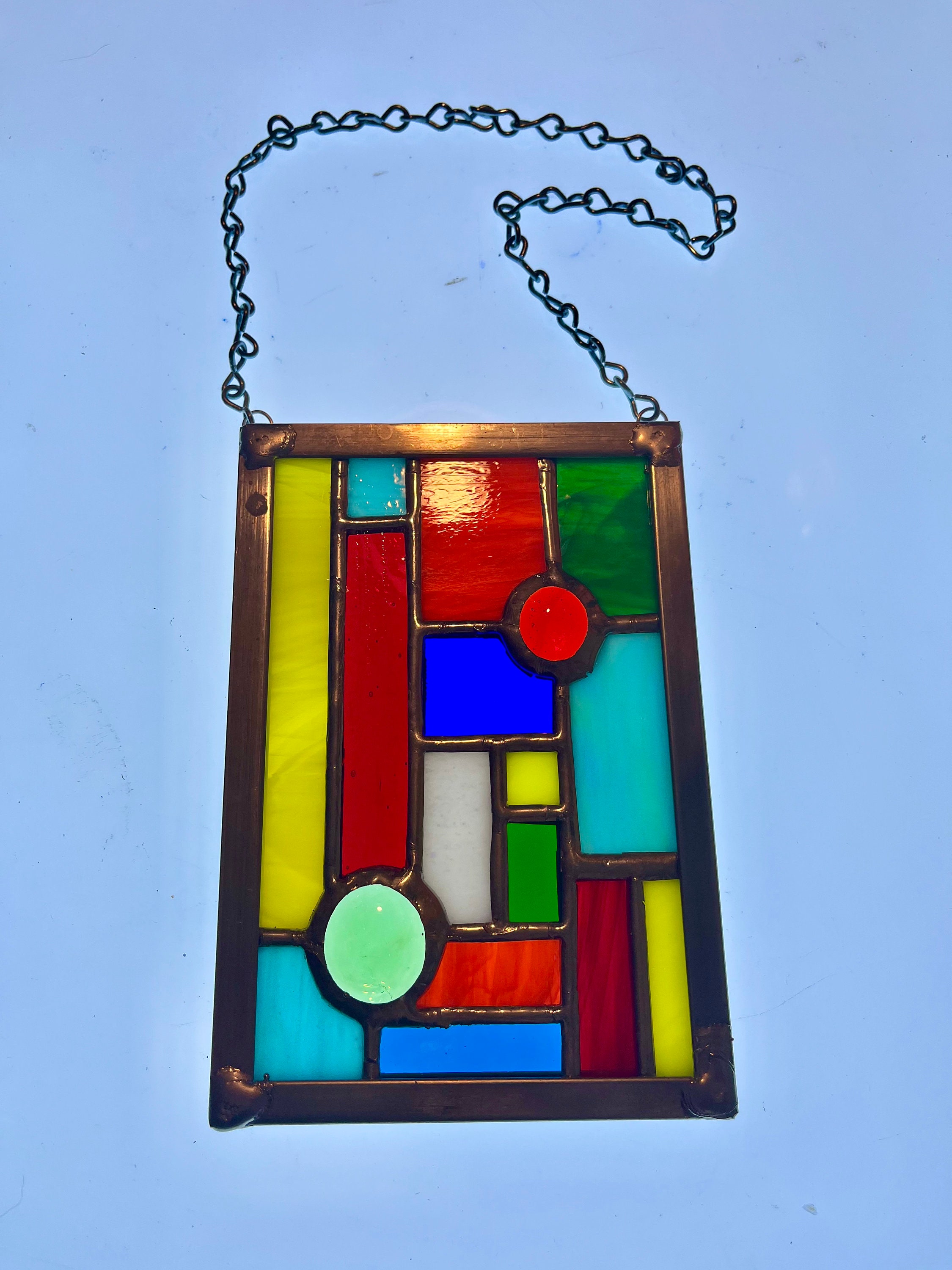 Stained Glass Abstract Panel - Etsy