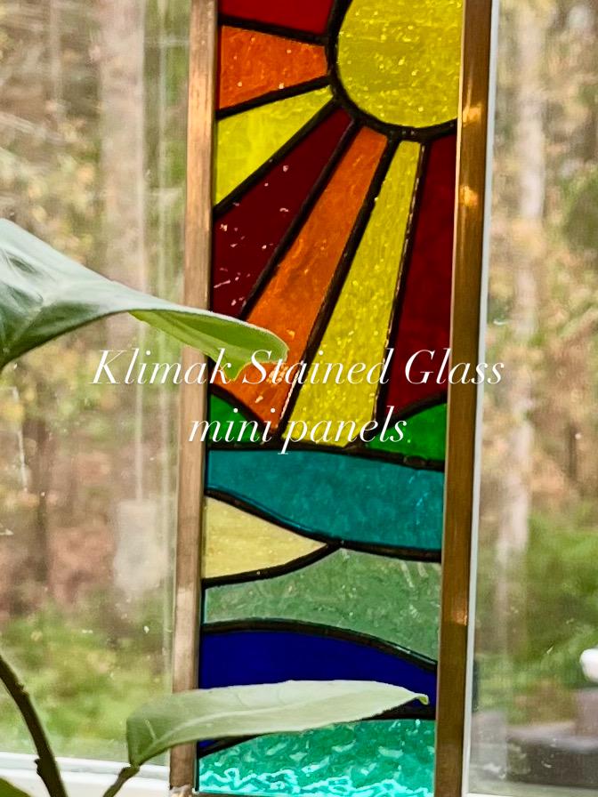 Stained Glass Sunset Mini Panel - Etsy