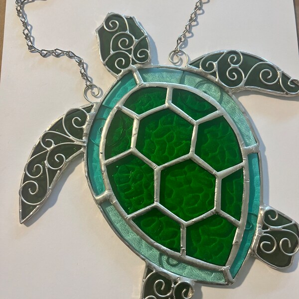 Stain Glass Sea Turtles - Etsy