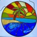 Stained Glass Sunset Panel - Etsy