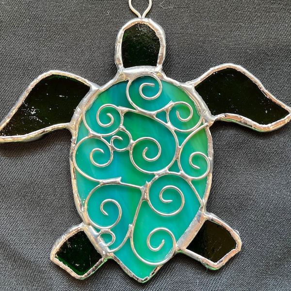 Stain Glass Sea Turtles - Etsy
