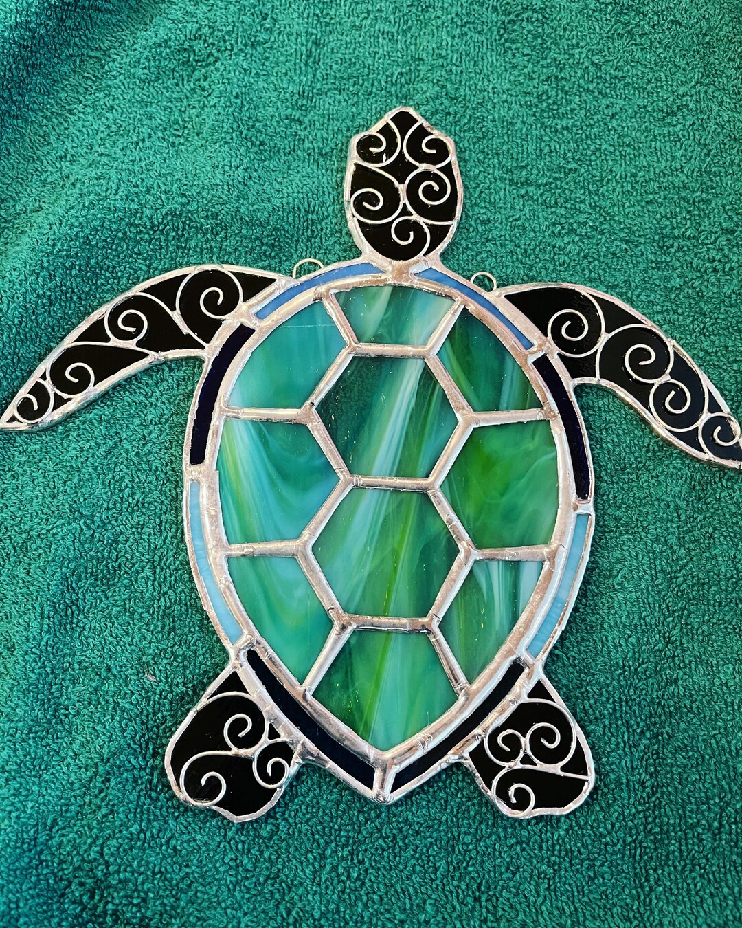 Stained Glass Sea Turtle - Etsy