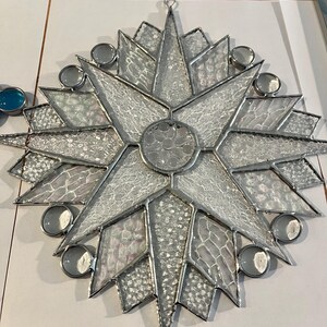 Stained Glass Snowflake - Etsy
