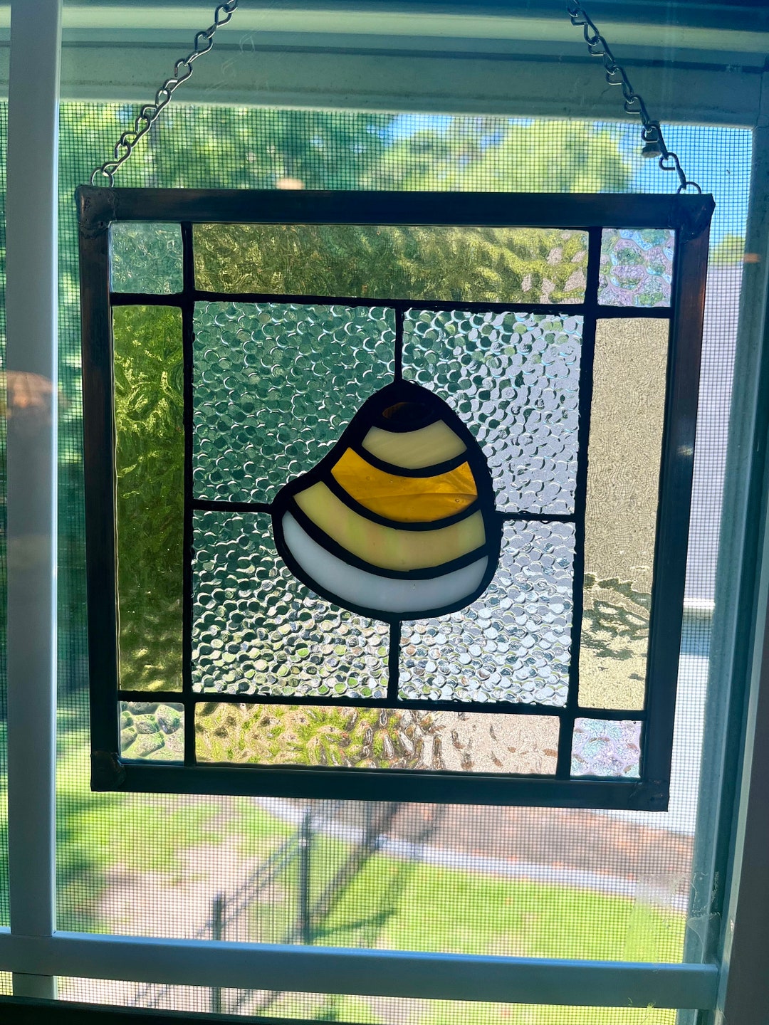 Stained Glass Pawleys Island Shell Single Suncatcher - Etsy