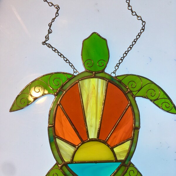 Stain Glass Sea Turtles - Etsy