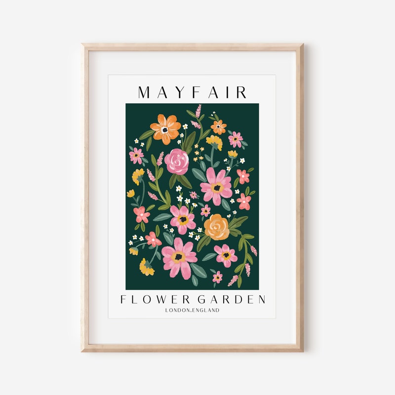 Floral Poster - Etsy