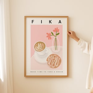 Fika Art Print / Swedish Lifestyle Poster / Kitchen Print / Home Decor ...