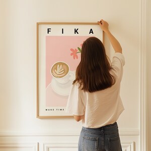 Fika Art Print / Swedish Lifestyle Poster / Kitchen Print / Home Decor ...