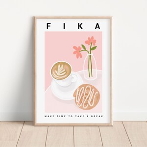 Fika Art Print / Swedish Lifestyle Poster / Kitchen Print / Home Decor ...