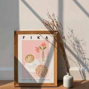 Fika Art Print / Swedish Lifestyle Poster / Kitchen Print / Home Decor ...