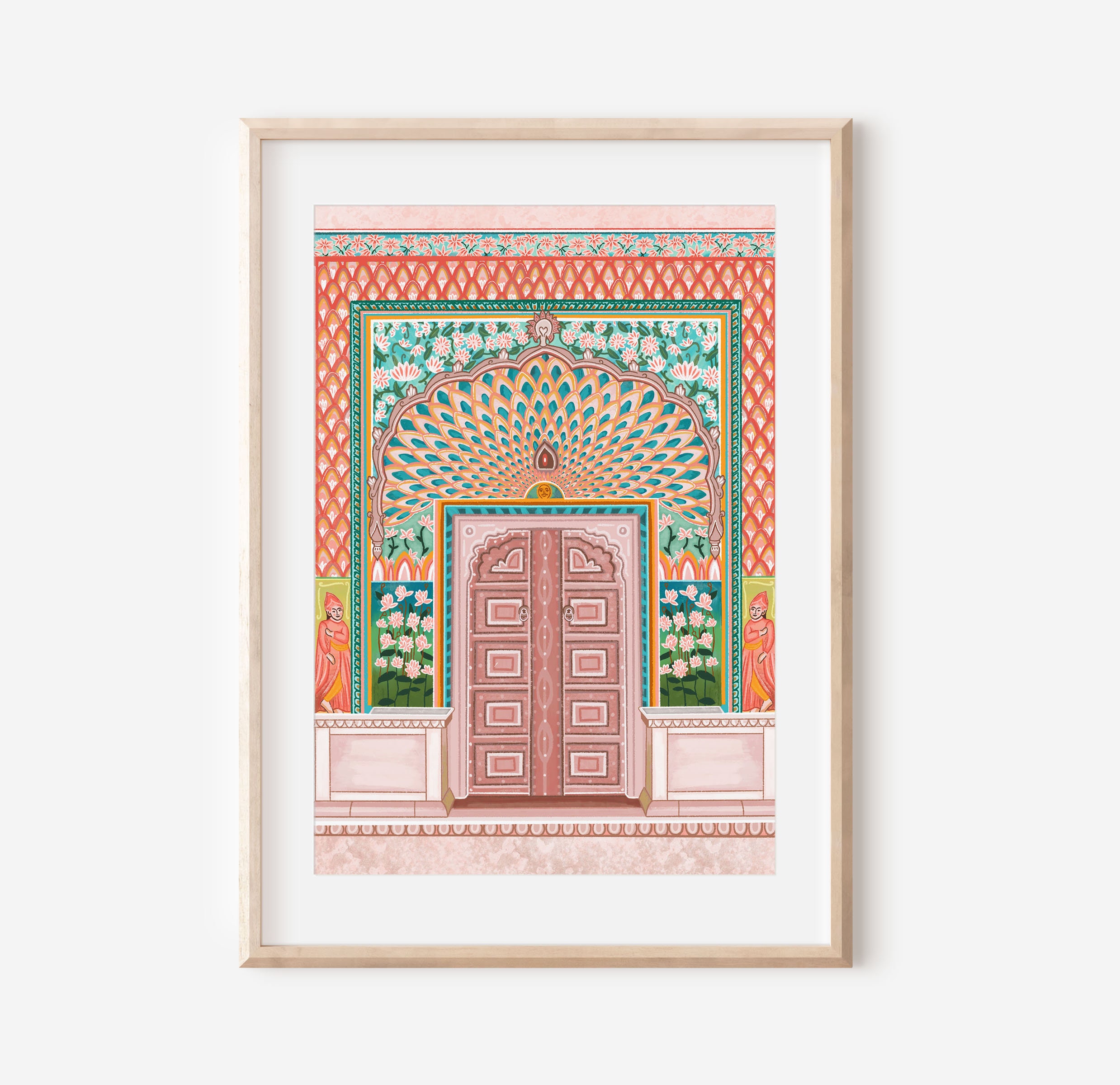 Lotus Gate Print / Lotus Gate Art Work / India Wall Art / - Etsy UK