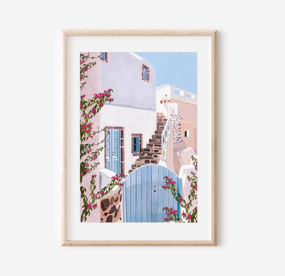 Greek Print / Greek Wall Art / Mediterranean Print / Crete Print / Wall ...