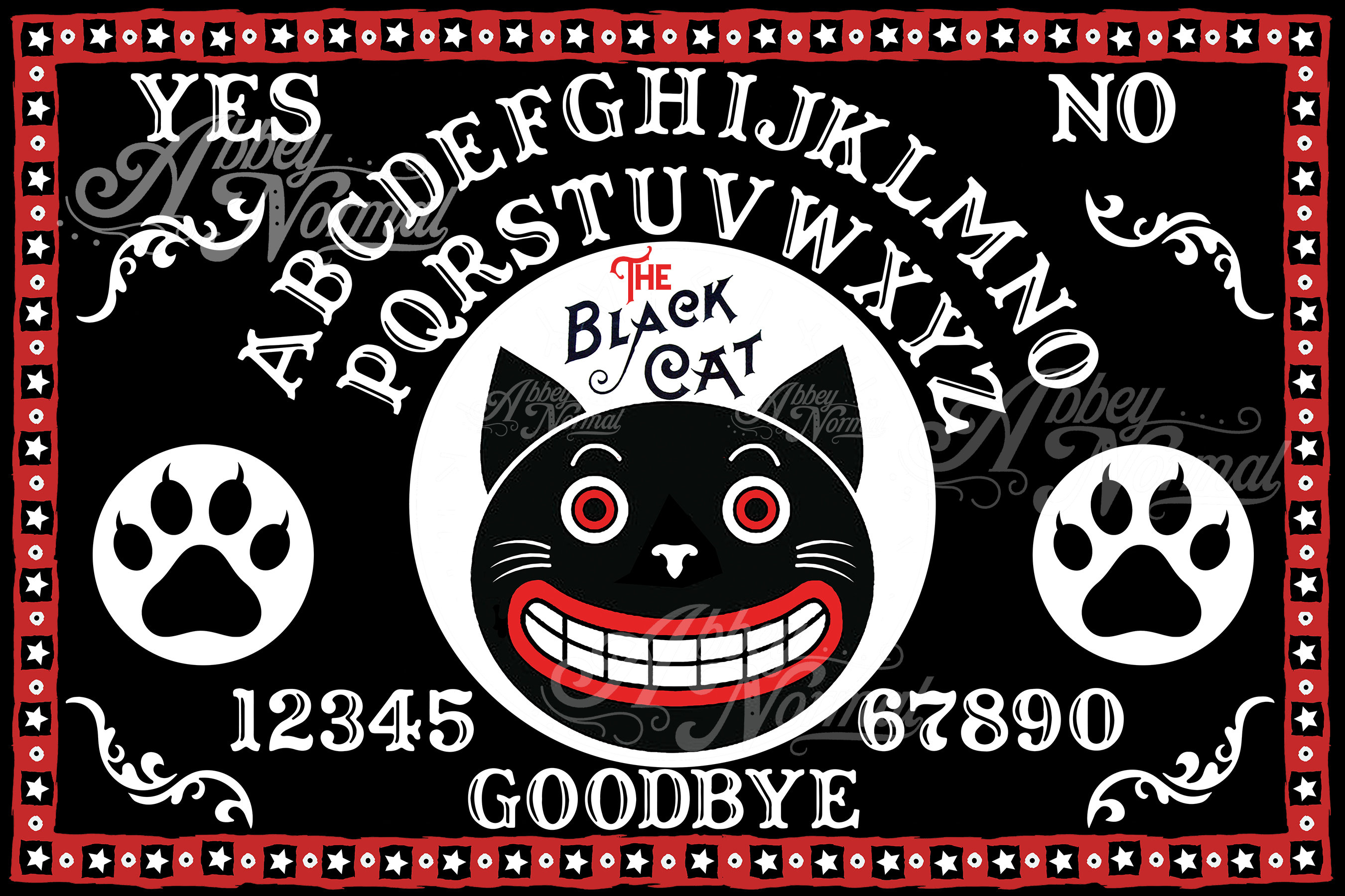 Black Cat Ouija Board SVG Files. Cricut and Cameo Silhouette Vector Svg ...