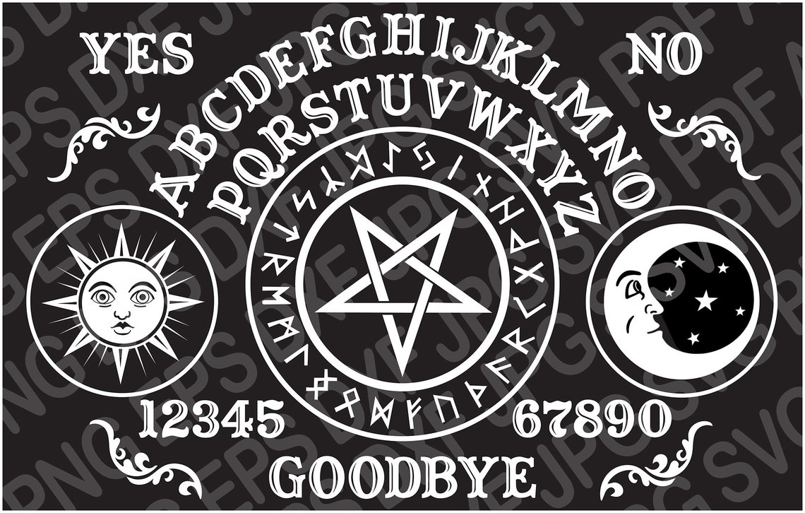 Ouija Board SVG Files. Cricut and Cameo Silhouette Vector Svg Dxf Ai ...