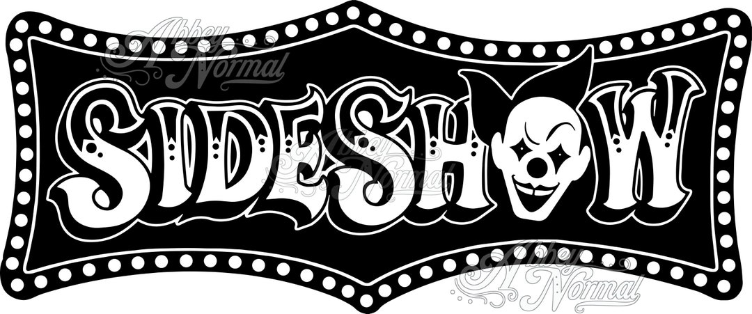 Circus Sideshow Cricut and Cameo Silhouette Digital Files Vector Svg ...