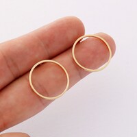 Circle Earrings - Etsy