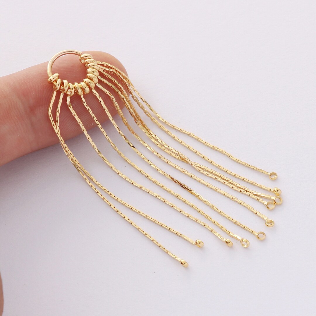 10pcs Real Gold Plated Brass Chain Connector, Dainty Extender,chain ...
