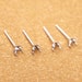 20 Pair Ear Stud Setting,earring Posts,sterling Silver Earring Post ...