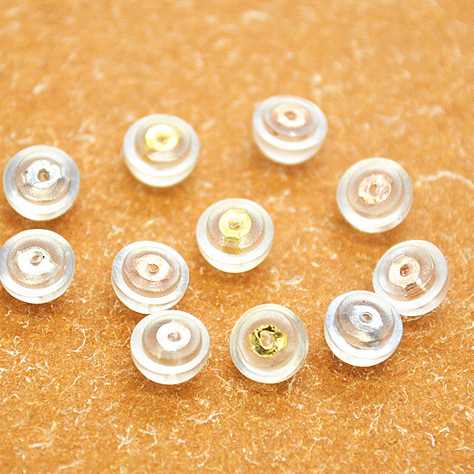 50PCS High Quality 925 Sterling Silver Rubber Silicone Earring Stopper ...