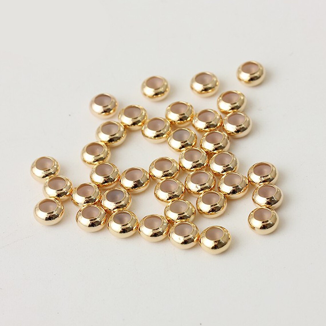 10pcs Real Gold Plated Rubber Stopper Bead 6mm/8mm Silicone | Etsy