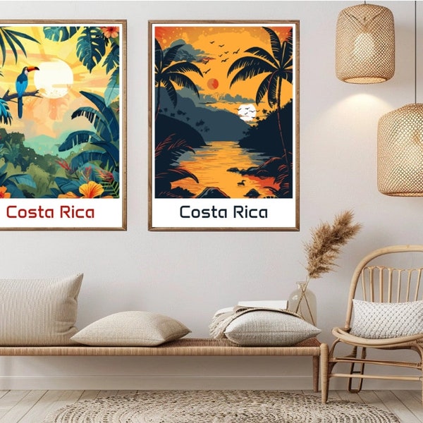 Costa Rica Poster - Etsy