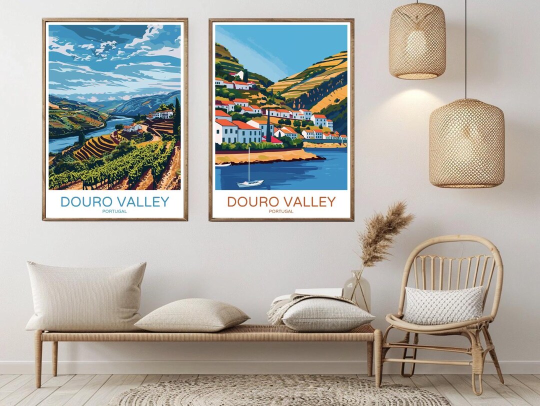 Douro Valley Portugal Poster Travel Paper Print Douro Wine Region ...