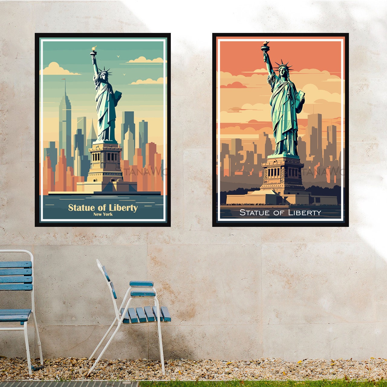 Statue of Liberty New York Poster United States Statue of Liberty ...