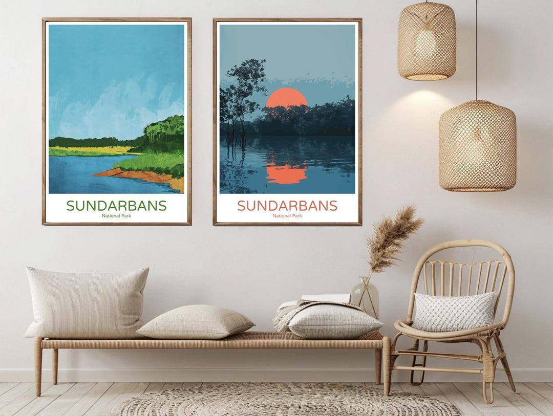 Sundarbans National Park Poster Travel Paper Print India Sundarbans ...