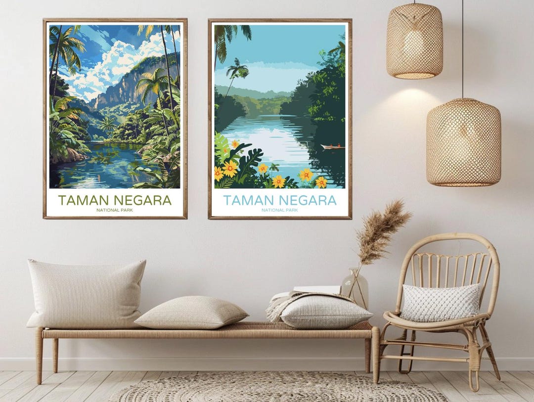 Taman Negara National Park Poster Travel Paper Print Taman Negara Park ...