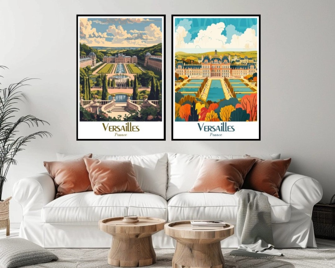 Palace of Versailles Travel Poster France Versailles Palace Canvas ...