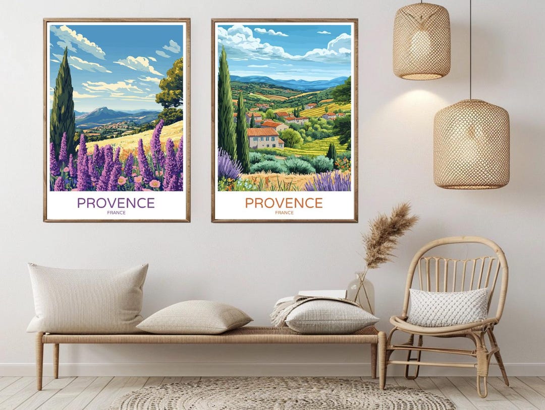 Provence France Poster Travel Paper Print Provence-alpes-côte D'azur ...