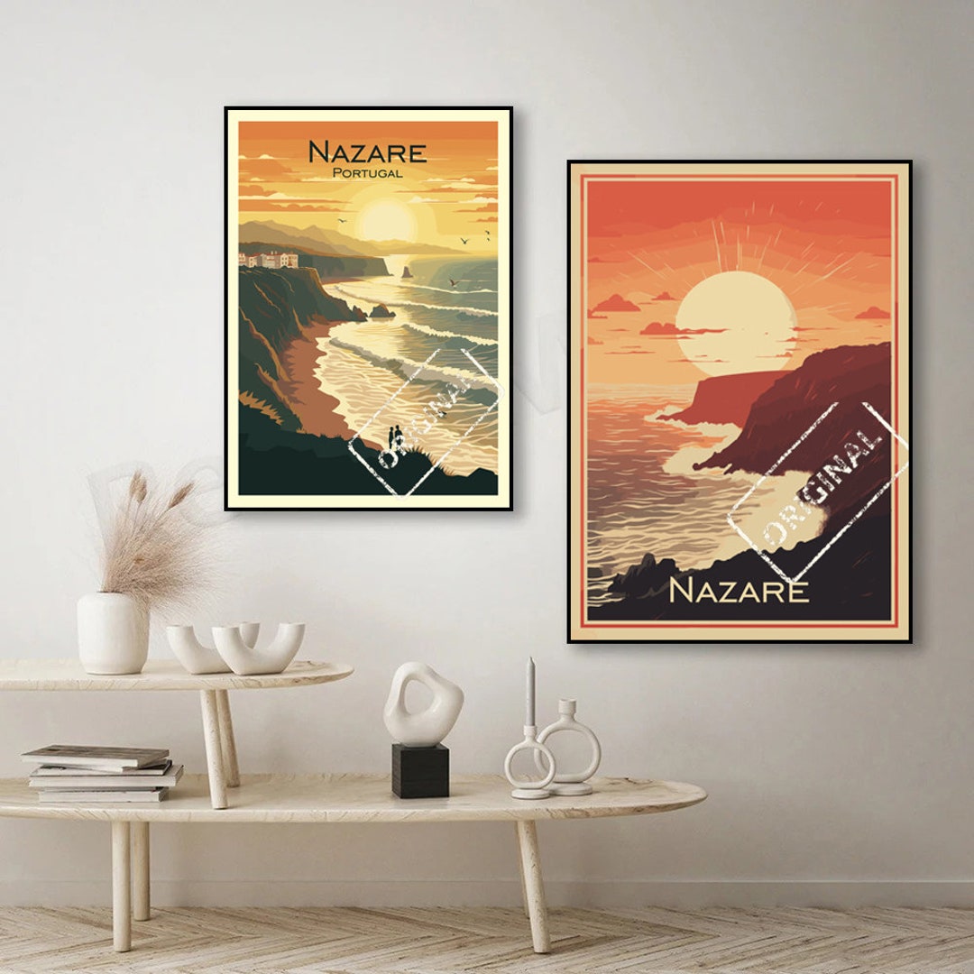 Nazare Region Portugal Poster Nazare Portugal Canvas Print Nazare ...