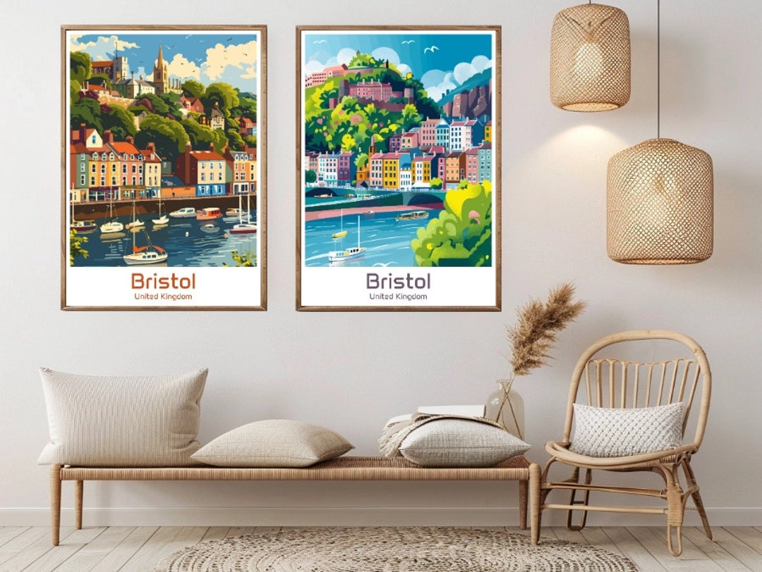 Bristol England Poster Travel Paper Print West England Bristol River ...