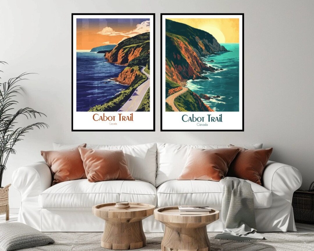 Cabot Trail Canada Poster Travel Print Canada Cabot Trail Canvas ...