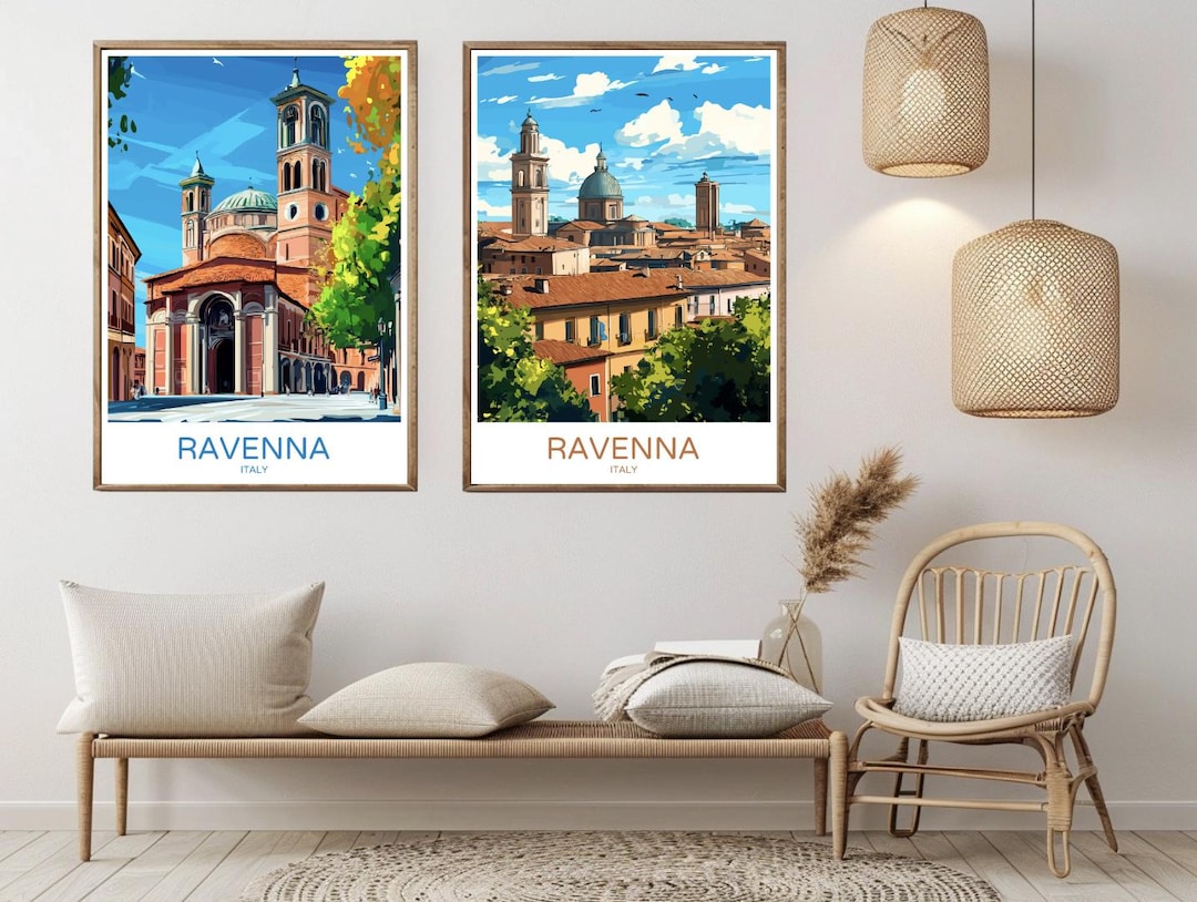Ravenna Italy Poster Travel Paper Print Emilia-romagna Ravenna ...