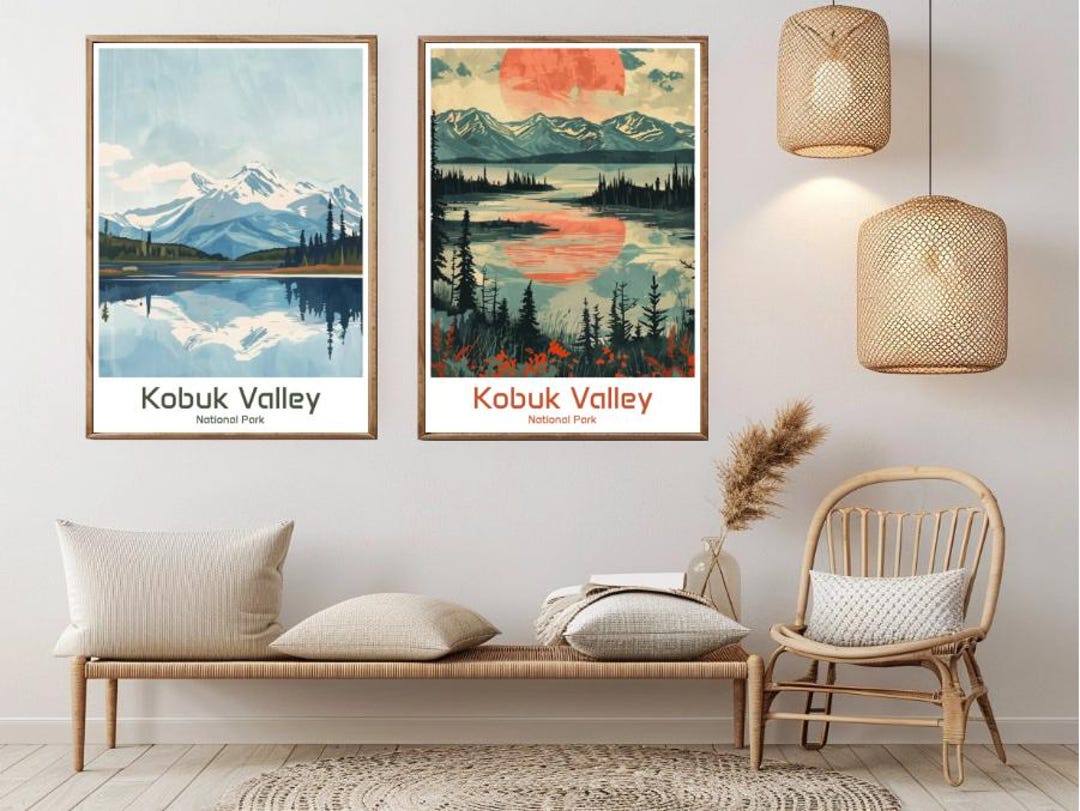 Kobuk Valley National Park Alaska Poster Travel Paper Print Kobuk ...
