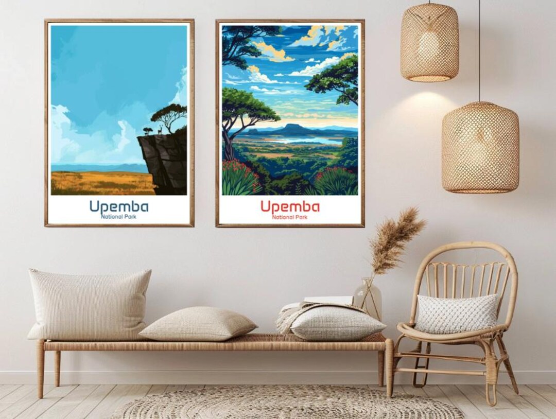 Upemba National Park Congo Poster Travel Paper Print Upemba Park Africa ...