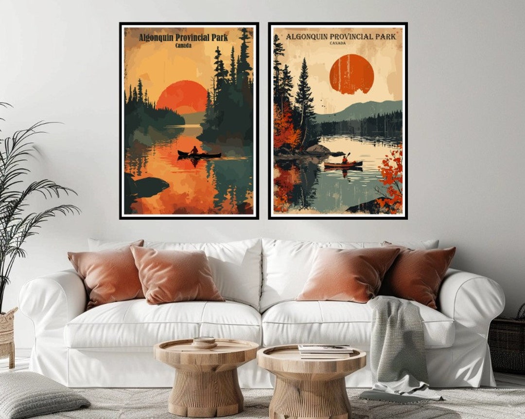Algonquin Provincial Park Poster Travel Print Canada Algonquin Park ...