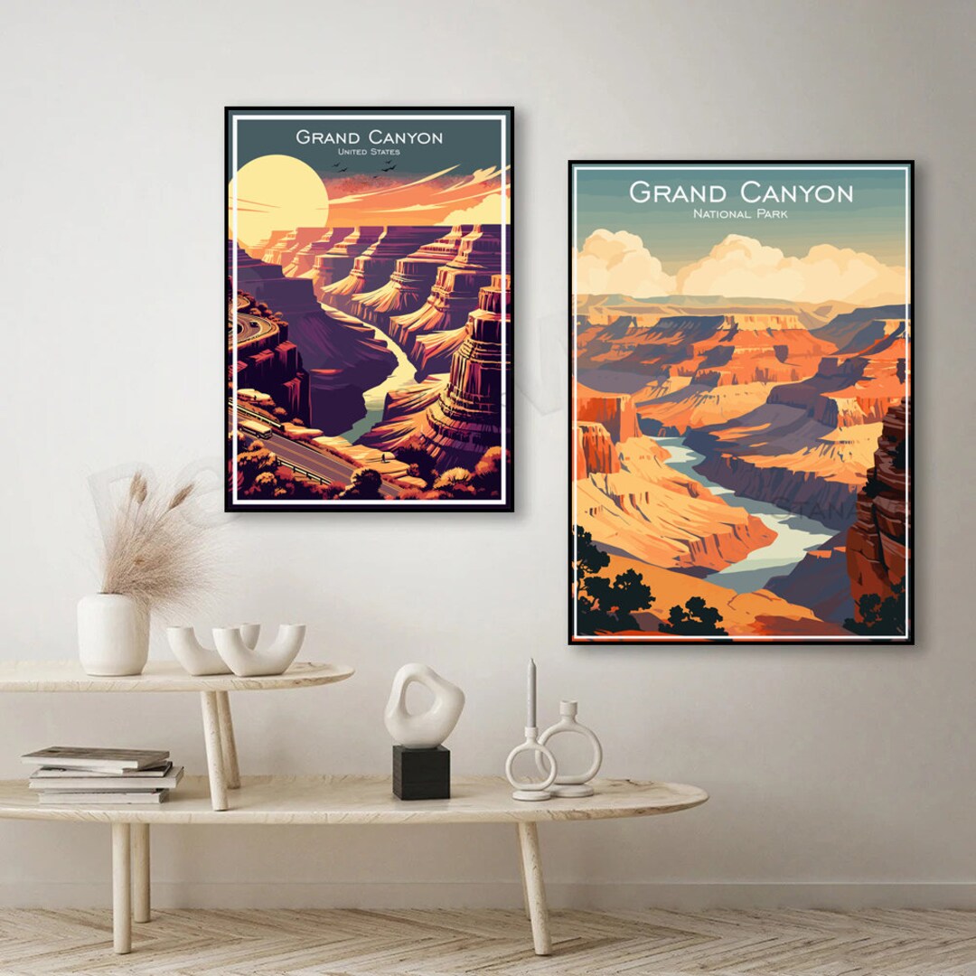 Grand Canyon Arizona Poster United States Arizona Grand Canyon Canvas ...