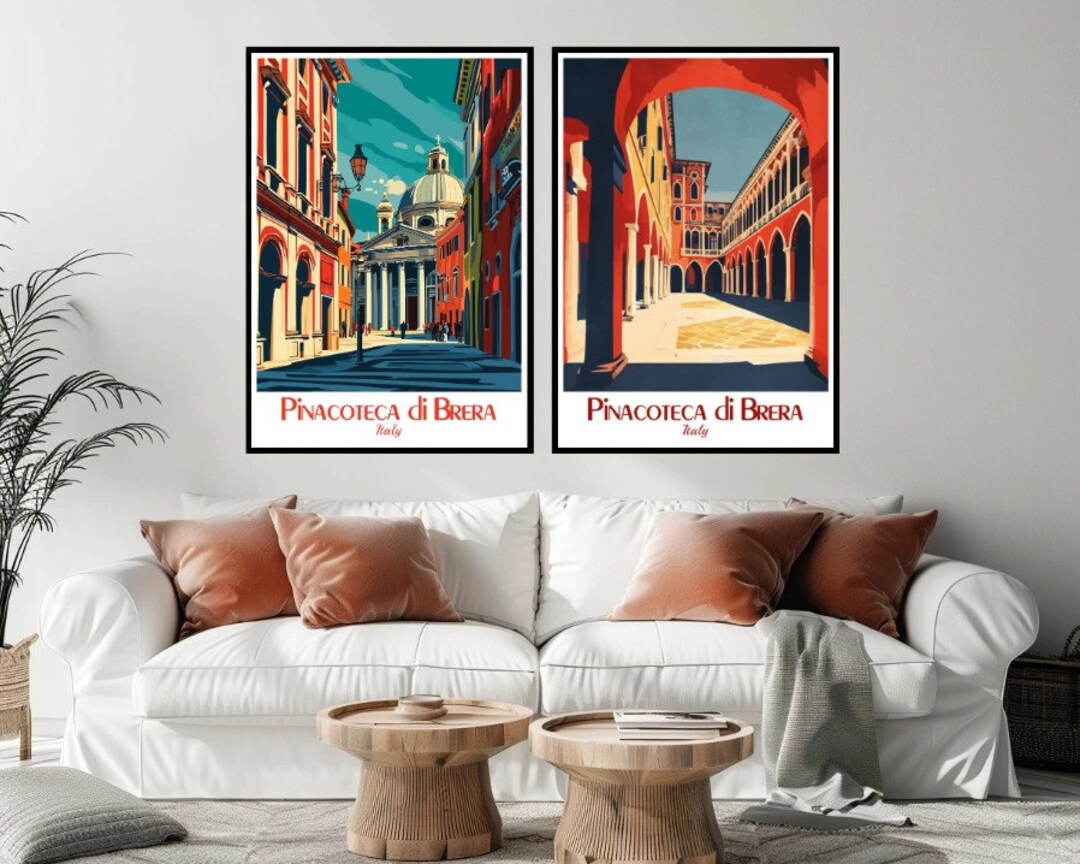 Pinacoteca Di Brera Milano Italy Travel Poster Milan Canvas Print ...