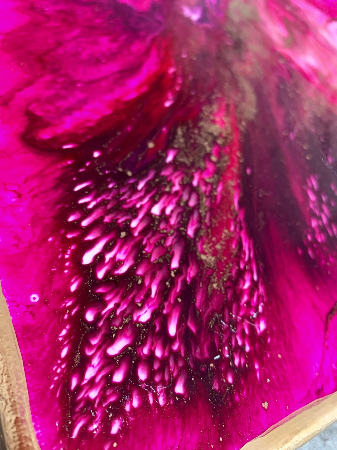 Pink Marble Resin Artwork - Etsy