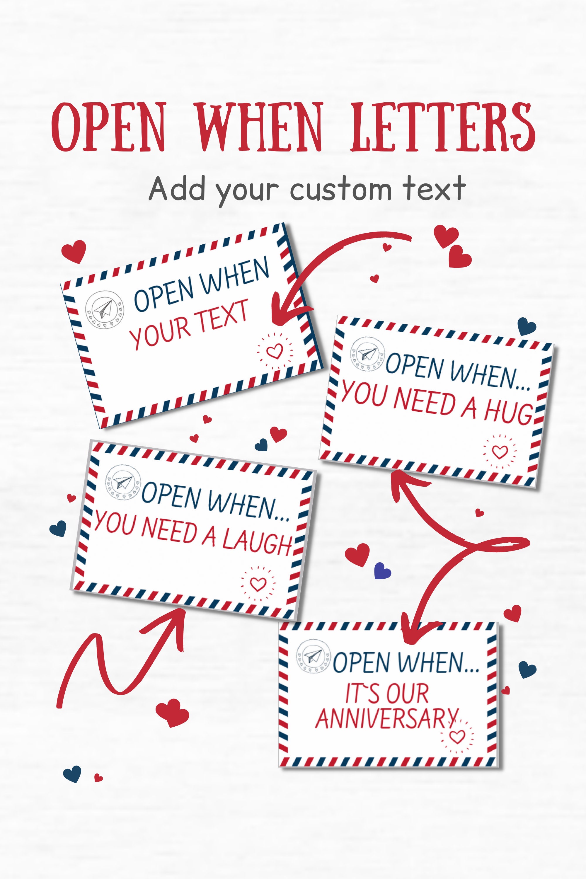 Open When Letters Long Distance Relationship Gift for Boyfriend Moving ...